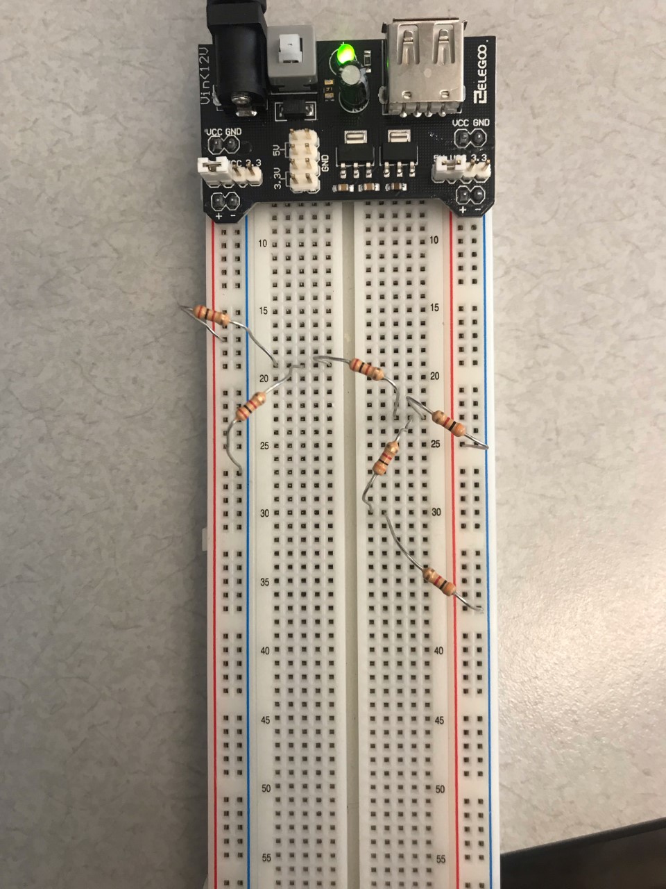 F1. The circuit that was built and the voltage a current was calculated ...