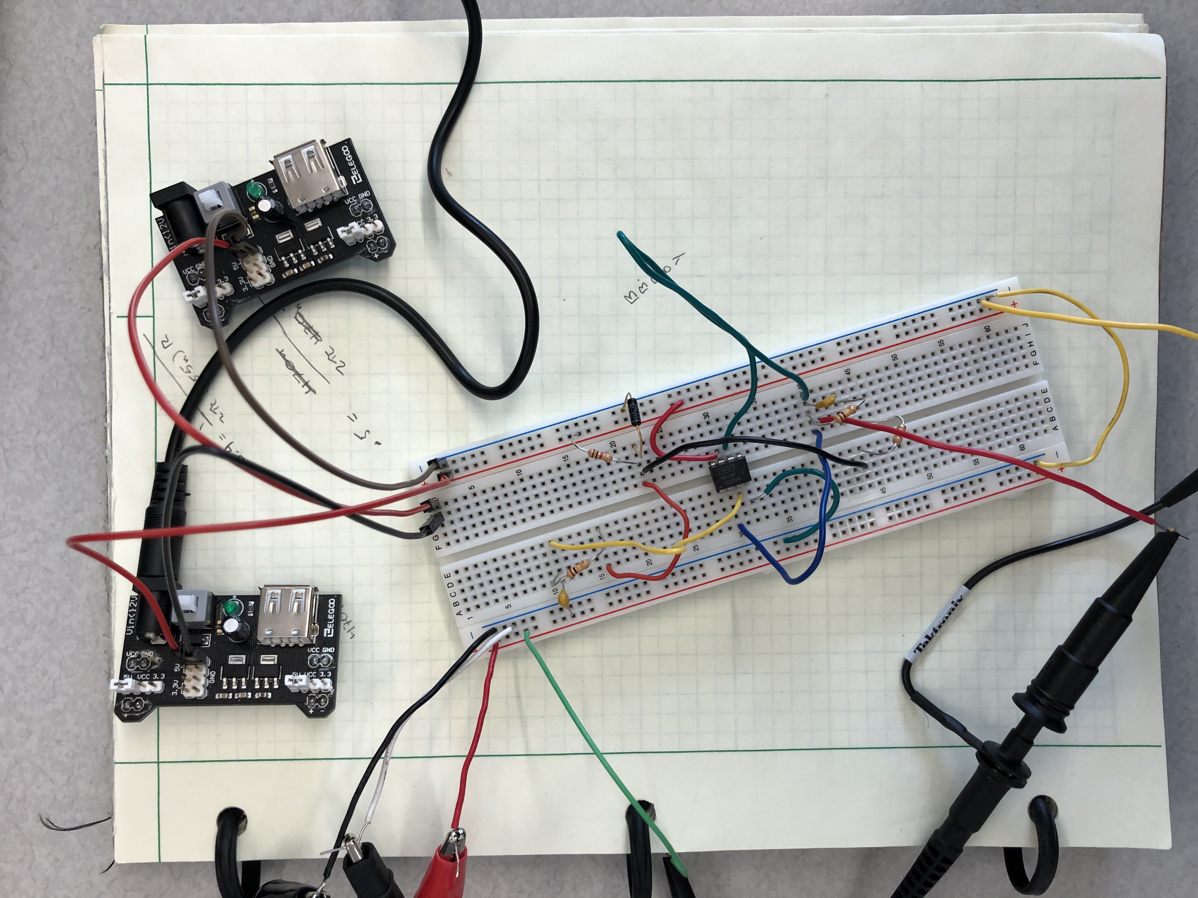 Figure 8: The circuit with the two power sources in series delivering ...